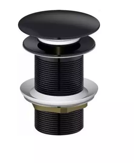 POP UP WASTE COUPLER MATT BLACK